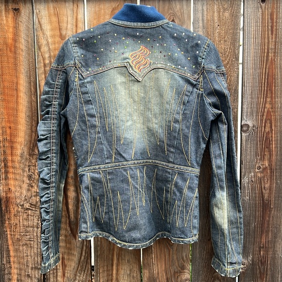 Rocawear | Jackets & Coats | Vintage Y2k 9s Rocawear Blinged Denim ...